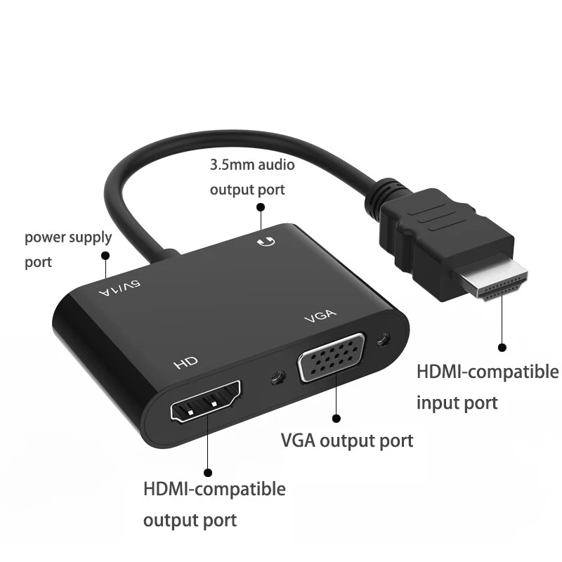 Hdmi To Vga Splitter