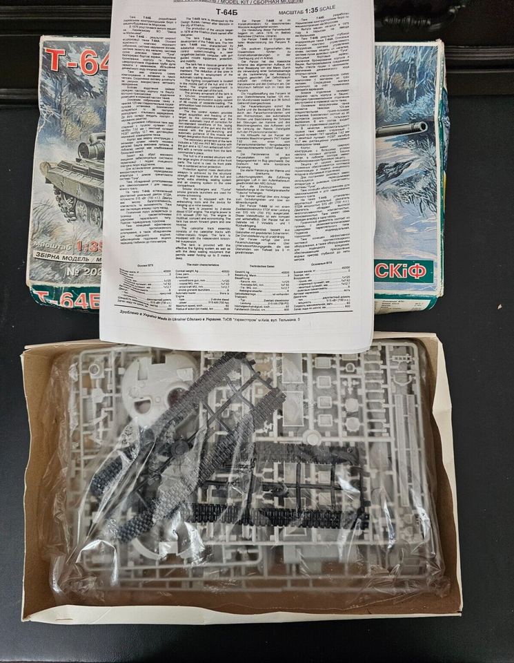 1 / 35 T-64B Russian Tank model kit made in Ukraine #203 | eBay