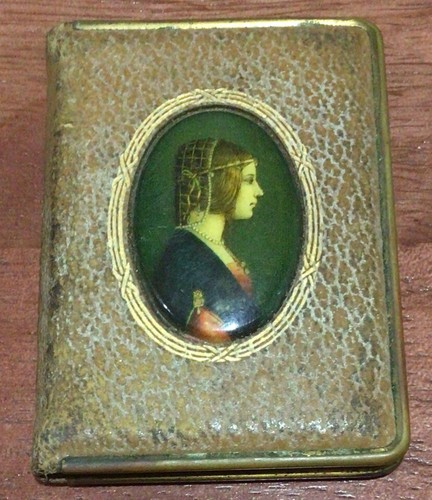 Antique Mondaine New York Makeup Compact Powder Rouge Painting | eBay