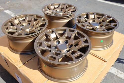 4 PCS 17x8" Bronze Wheels Fit Toyota 4Runner Tacoma FJ 6x139.7 +5 Rims ...