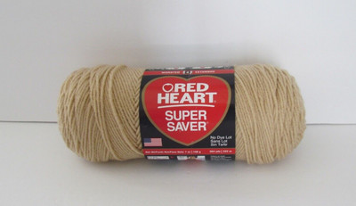Red Heart Super Saver #0334 Buff Yarn, 7 oz., 364 Yards, NEW | eBay