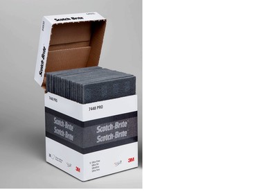 3M 64935 7448 PRO Scotch-Brite Hand Pads, Ultra-Fine grade, 6 in x 9 in ...