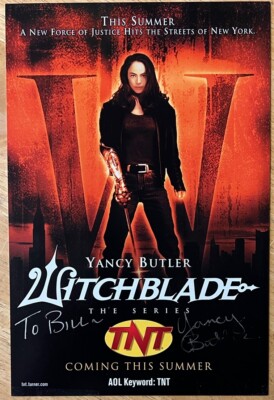 Autographed Yancy Butler Witchblade Promotional Card Image Top Cow TNT ...