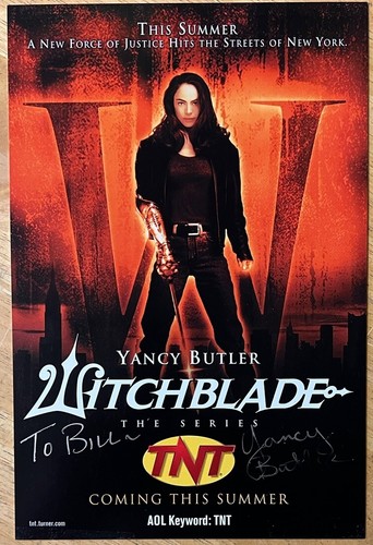 Autographed Yancy Butler Witchblade Promotional Card Image Top Cow TNT ...