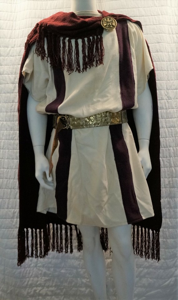 Roman Officers style purple wine cloak fringe paenula sagum legionary ...
