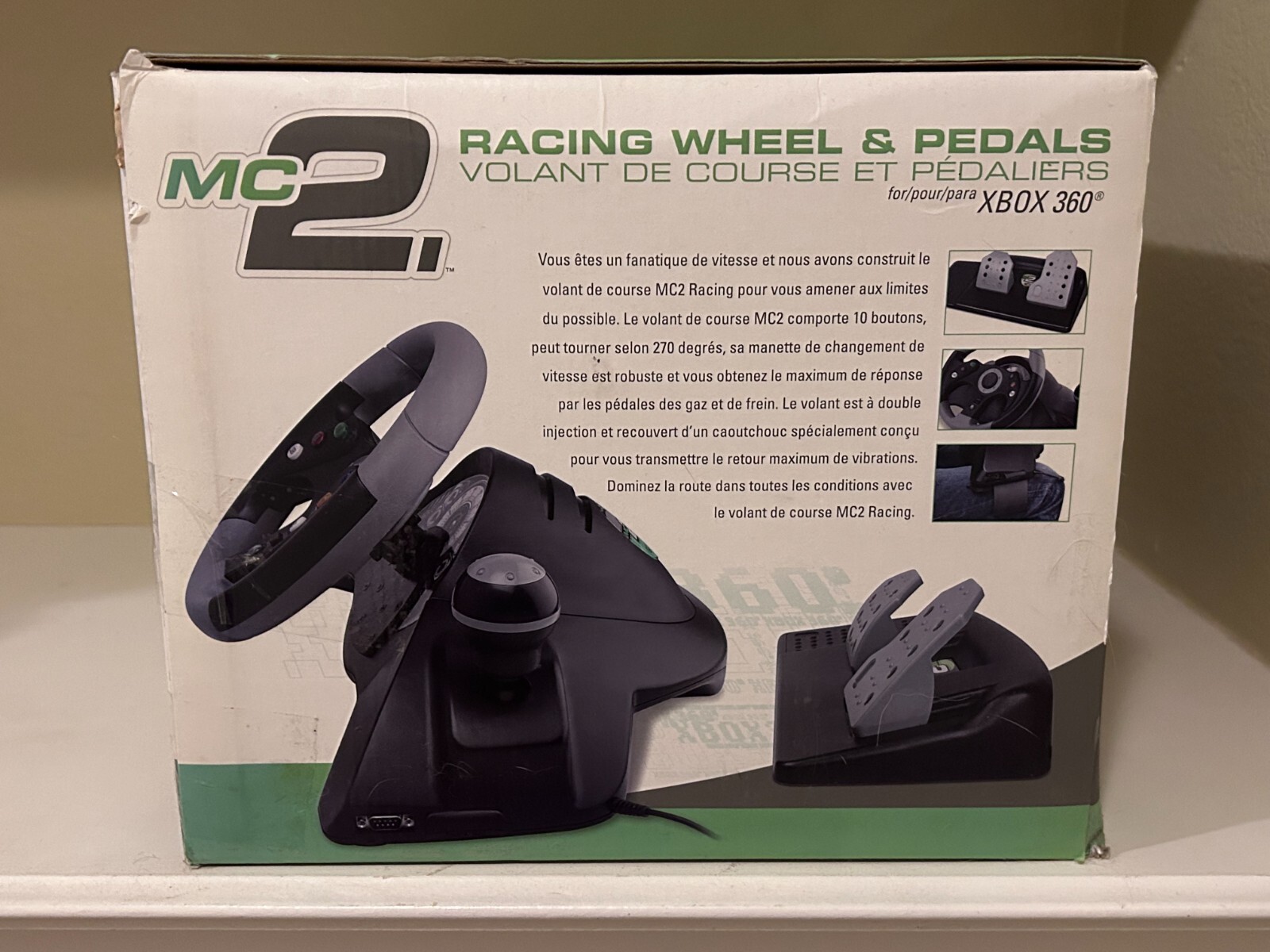 Mad Catz Mc2 Racing Wheel & Pedals Xbox 360 for sale online | eBay