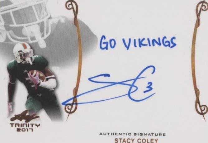 2017 Leaf Trinity - Signatures Stacy Coley #A-SC1 Bronze Spectrum (AU ...