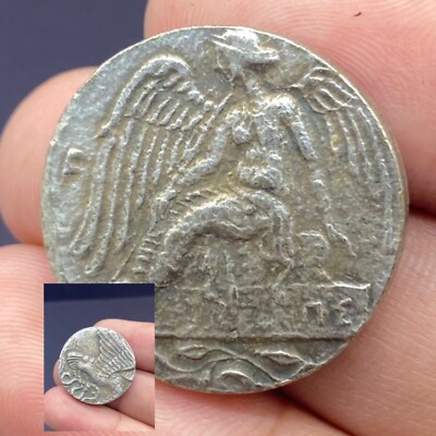 409-406 BC Ancient Greece Siege of Akragas Coin - Silver Dekadrachm ...