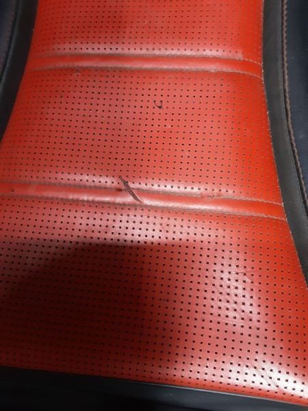 2016 MERCEDES BENZ C63S AMG RED AND BLACK FRONT SEATS SMALL RIP | eBay