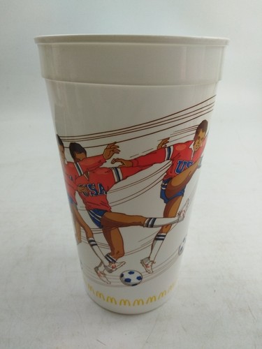 Vintage 80s McDonald's U.S. Olympic Team Soccer Plastic Drinking Cup ...