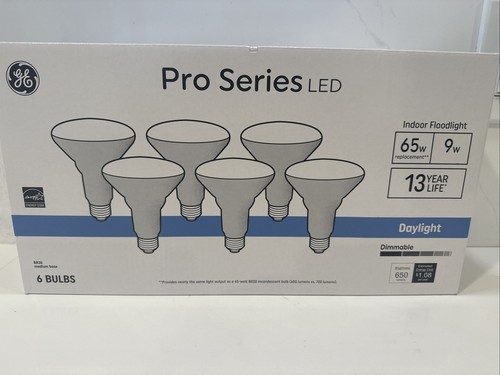 GE Pro Series LED Bulbs Daylight Dimmable 65w 650 Lumens 6 Bulbs Indoor ...