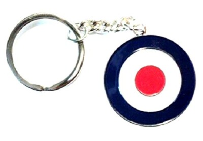 Mod Target Key ring Ska 2 The Two Tone Who Jam RAF roundel Paul Weller ...
