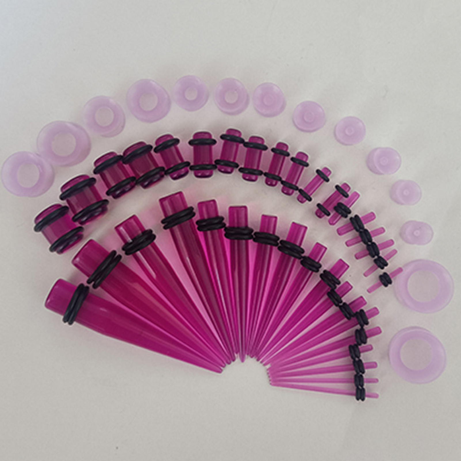 50pcs Ear Flesh Tunnel Body Piercing Earrings-piercing Acrylic Ear ...