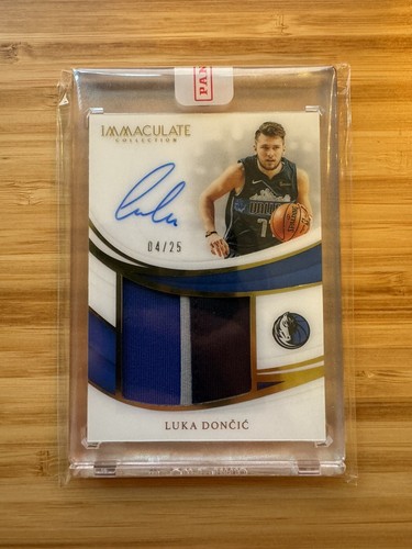 2018-19 Immaculate Premium Patch Luka Doncic autograph /25 RPA Auto RC ...