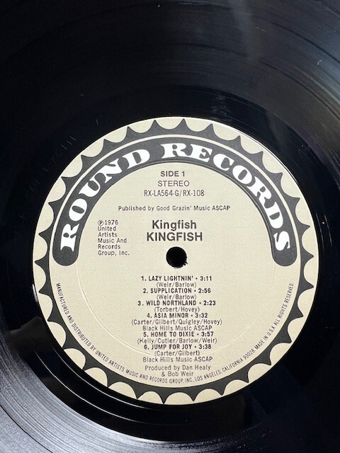 Kingfish KINGFISH LP 1976 Round Record Bob Weir Grateful Dead Vinyl is ...
