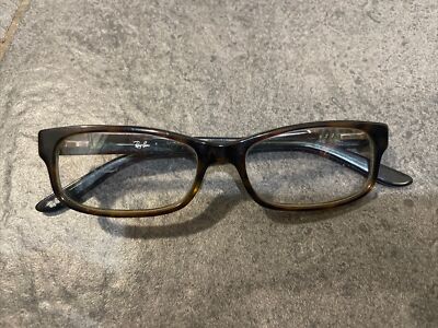Ray-Ban Eyeglasses Frames RB5187 2445 Brown Green Rectangular 50-16-140 ...