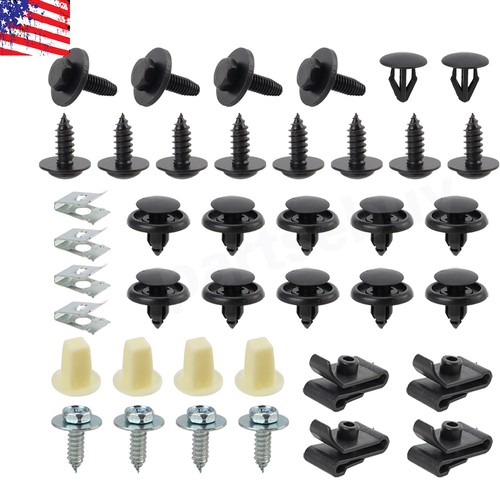 Car Engine Under tray Cover Clips Bottom Shield Guard Screws Kit For ...