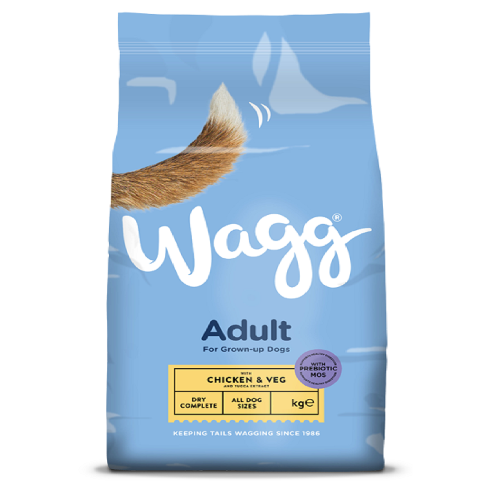 WAGG COMPLETE 1KG 2KG 4KG 12KG adult dry dogs food biscuits bp chicken ...