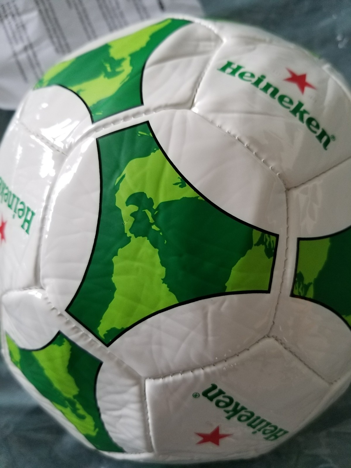 World Map Heineken Beer Soccer Ball FIFA & UEFA Champions League World ...