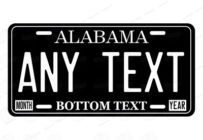 Alabama Cotton State Personalized License Plate Tag For Car ATV Bike ...