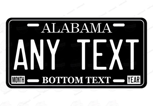 Alabama Cotton State Personalized License Plate Tag For Car ATV Bike ...