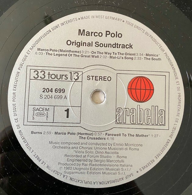 Marco Polo Original Soundtrack | eBay