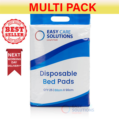 50 x Disposable Incontinence Bed Pads Protection Sheets 60 x 90 cm - 50 ...