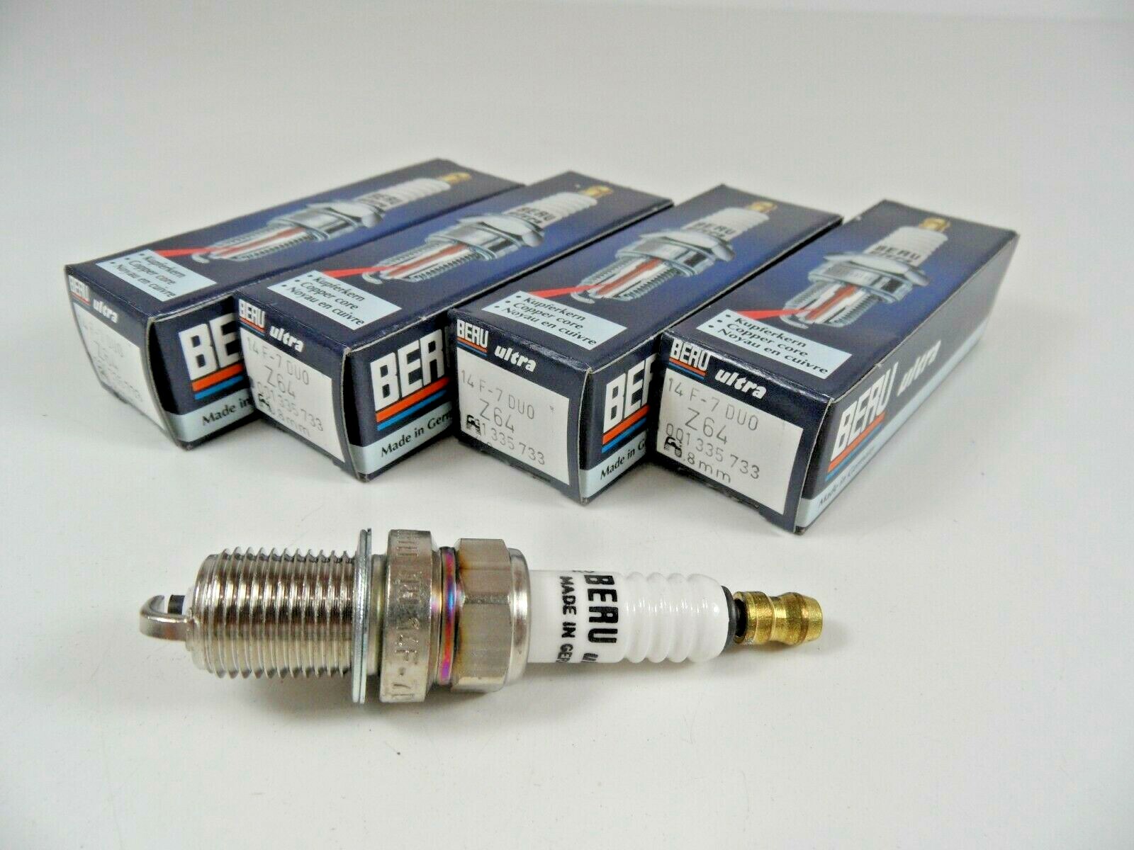 4x Spark Plug BERU 14F-7DUO for PEUGEOT 405 I 1.6L 75ps 1987-1988 | eBay