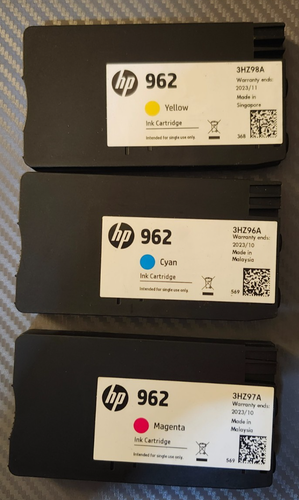 HP Officejet 962 Color Cartridges Yellow/Cyan/Magenta (3HZ98A/3HZ96A ...