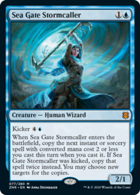 Sea Gate Stormcaller Zendikar Rising NM Blue Mythic Rare MAGIC MTG CARD ...