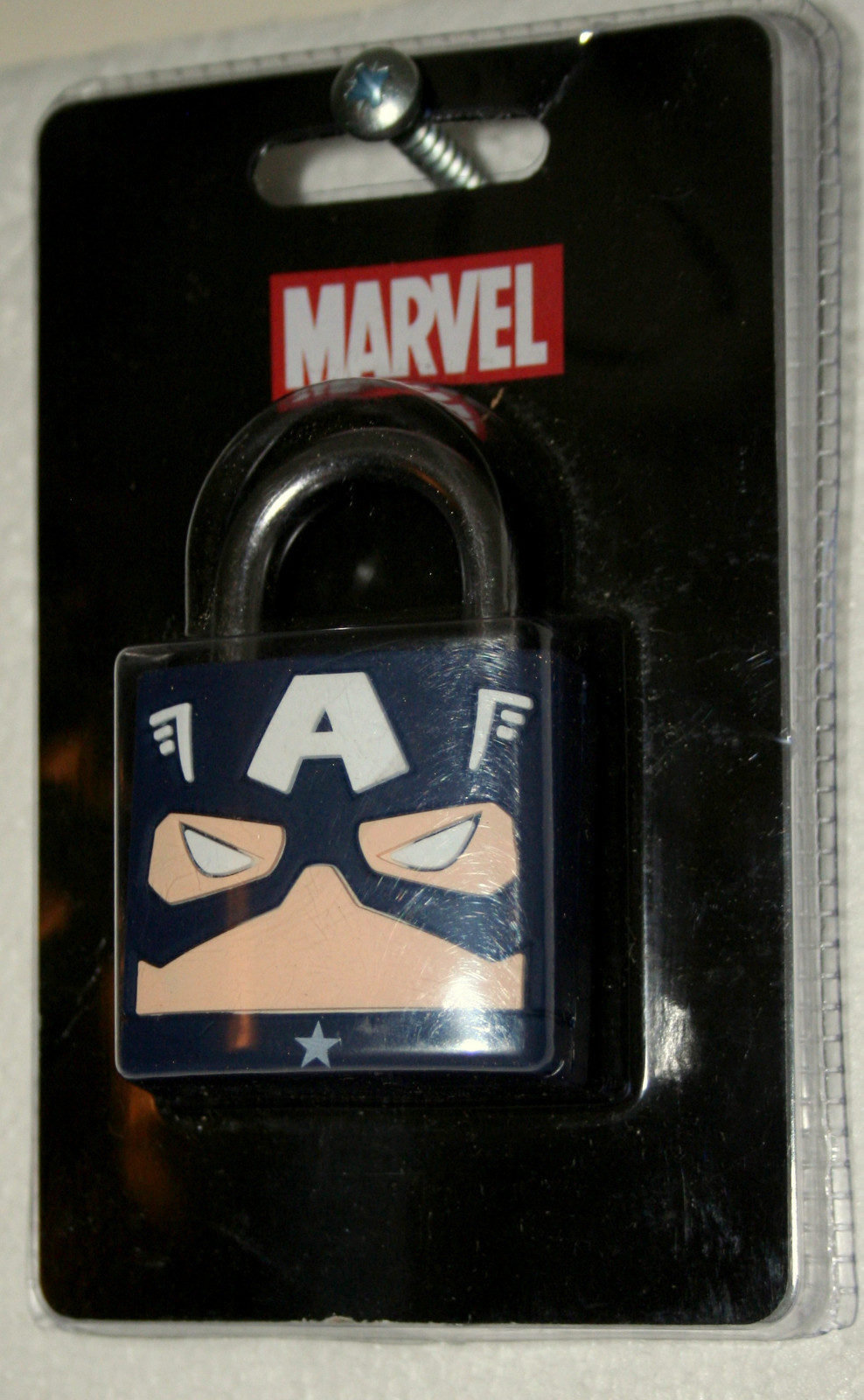 Marvel Comics Captain America Rubber Coated Key Gym School Locker Pad ...