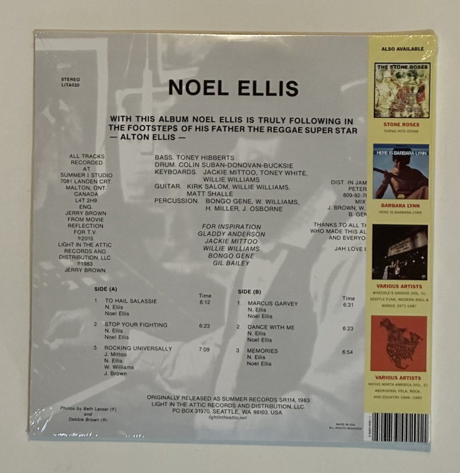 Noel Ellis Vinyl LP (LITA020) Dub Heavy Roots Record RE NEW! Sealed ...