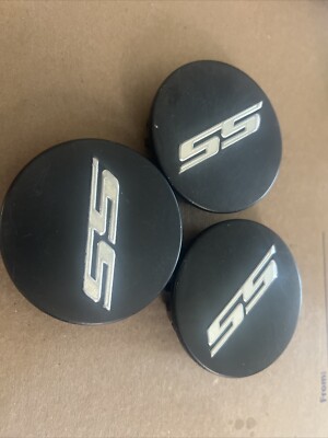 2016-2019 black Chevrolet Camaro SS Center Caps 9595010 set of 3 caps ...