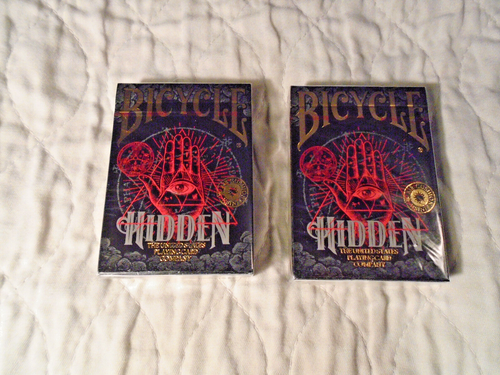 Lot of 2 Bicycle Playing Cards - Hidden - Limited Edition Deck - New ...