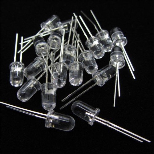 50× 5mm UV Purple LED Light Emitting Diode Round Top Water Clear Lens ...