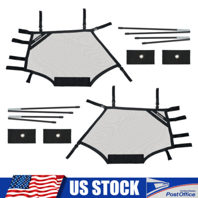 UTV Side Window Net Shield Kit Roll Cage Mesh For Polaris RZR 570 1000 ...