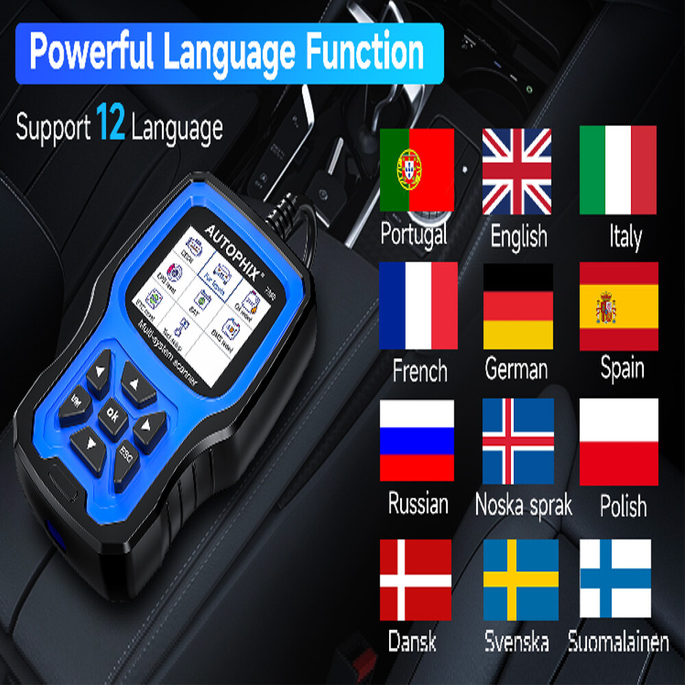 AUTOPHIX 7360 OBD2 Scanner Car All System Code Reader ABS TPMS SRS Scan ...