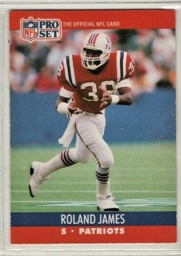1990 Pro Set Football Card # 577 Roland James - Patriots | eBay