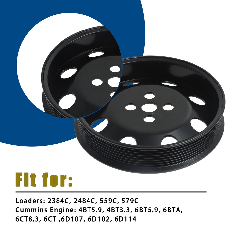 Belt Pulley for Cummins 6BTA 6CT 6CT8.3 Engine 2384C 2484C 559C Loaders ...