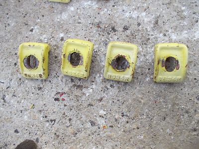 4) JD John Deere B tractor rear rim to cast center hub wedge wheel ...