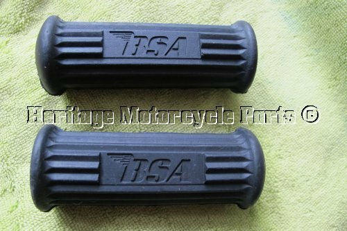 BSA logo rider footrest RUBBERS BSA A7 A10 A50 A65 B25 B44 C15 B50 C25 ...