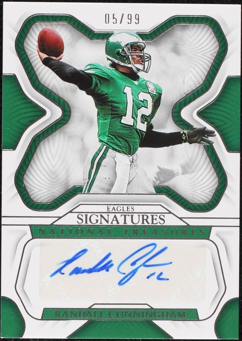 2022 Panini National Treasures - Signatures Randall Cunningham #SIG-RCU ...