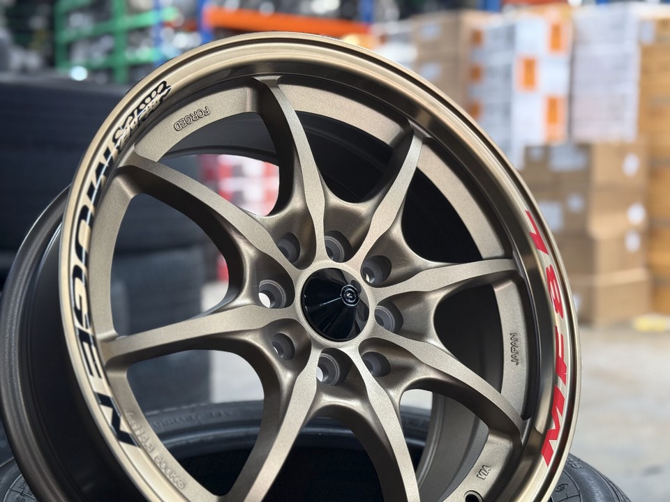 New 16 inch 4x100, 4 pcs Mugen MF8 Design BRONZE Rim PCD Honda Fit Jazz ...