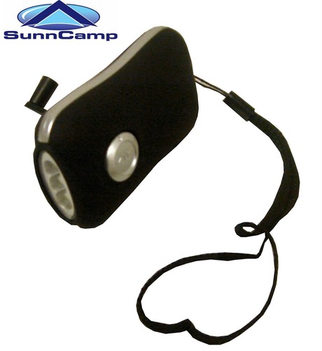 Sunncamp Pocket Dynamo Wind up Torch Flashlight Camping Fishing EL3064 ...