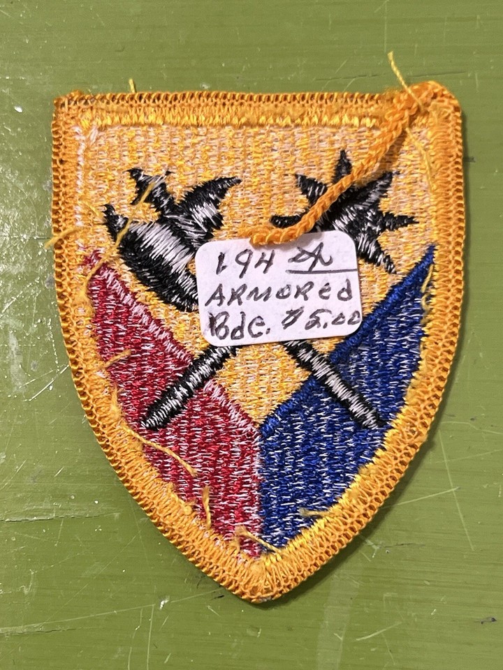 US Army 194th Armored Brigade Patch Insignia Badge | eBay