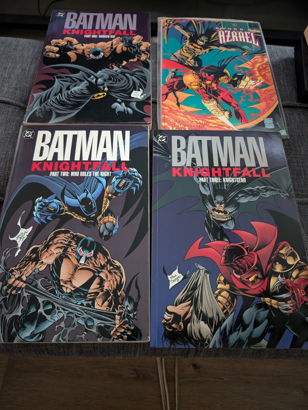 BATMAN KNIGHTFALL PART 1 2 3 SWORDS OF AZRAEL TPB O'Neil Moench Dixon ...