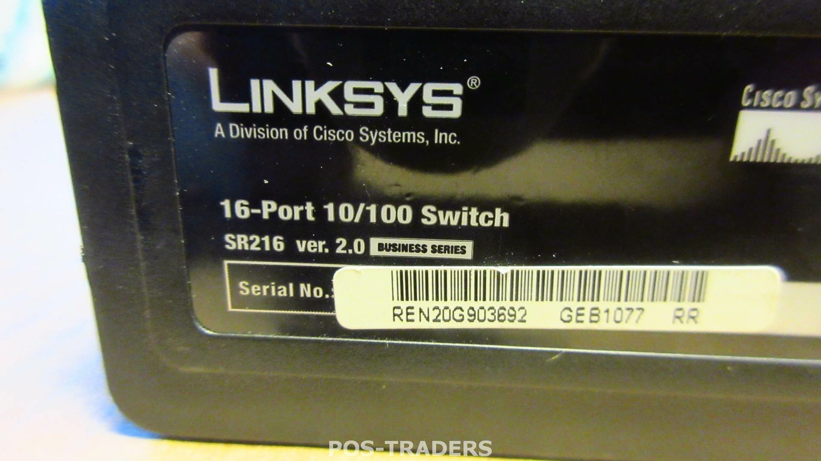 Linksys SR216 v2.0 Small Business Network Switch 16-Port 10/100 RJ-45 ...