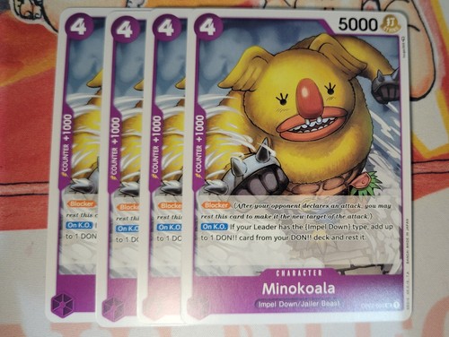 One Piece Tcg Minokoala - Paramount War (OP02-086) Play Set X4 | eBay