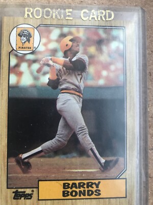 Barry Bonds rookie card topps with 4 errors | eBay