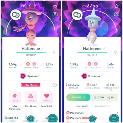 Dynamax Hatterene (Hatenna) Iv40 3moveset - 3DmaxMove Tr-de | eBay